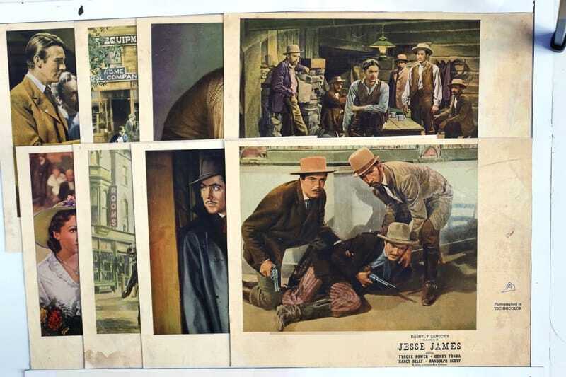 ORIGINAL LOBBY CARDS - Jesse James - 1939 - set of 8 – Collectors paradise