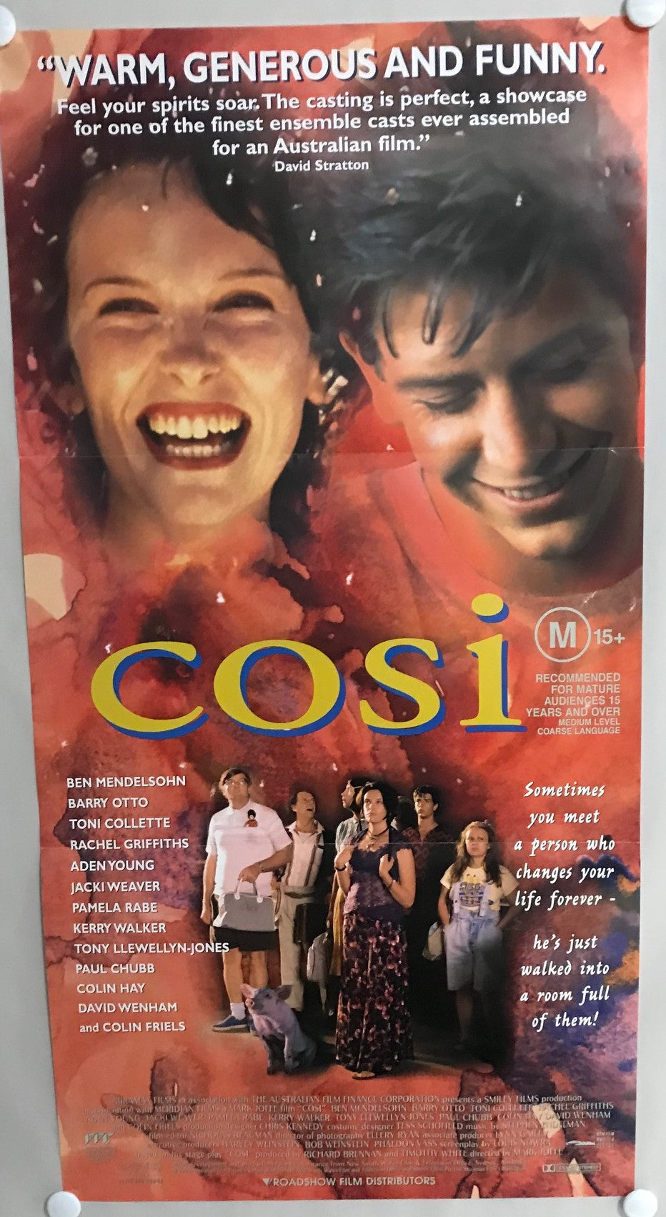 ORIGINAL DAYBILL MOVIE POSTER - COSI - 1996 – Collectors paradise