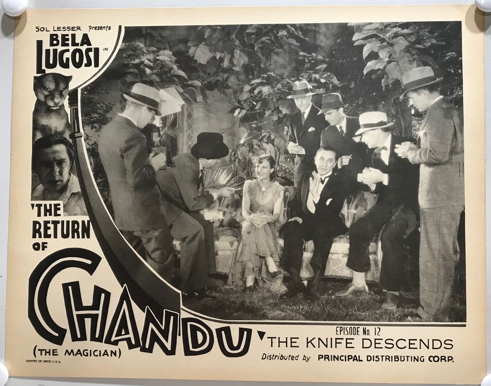 ORIGINAL SERIAL LOBBY CARD - THE RETURN OF CHANDU (c) - 1934 - Ch 12 ...