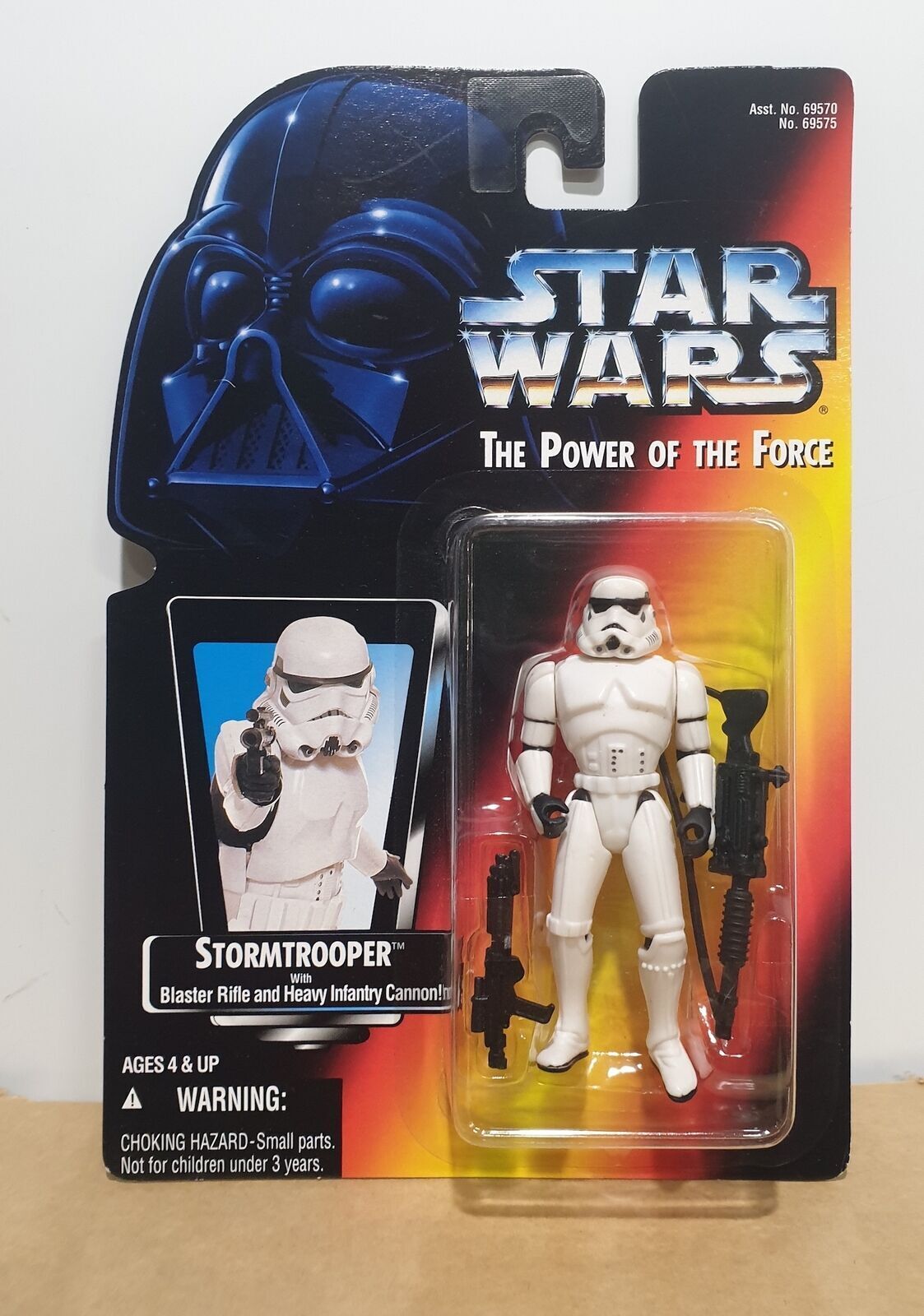 STAR WARS - KENNER - POTF - STORMTROOPER - with Blaster Rifle and Heav ...
